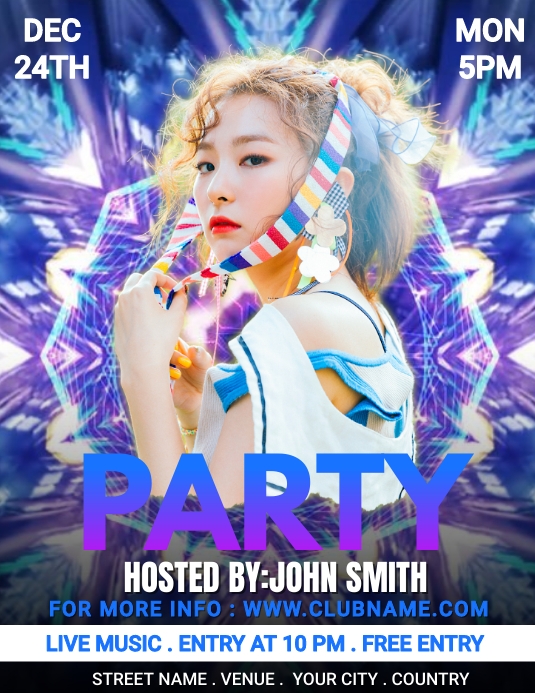 Copy of Neon Party Design | PosterMyWall