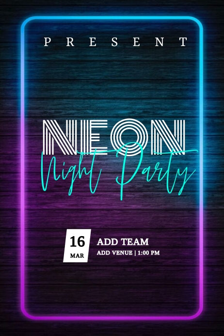 Copy of NEON PARTY | PosterMyWall