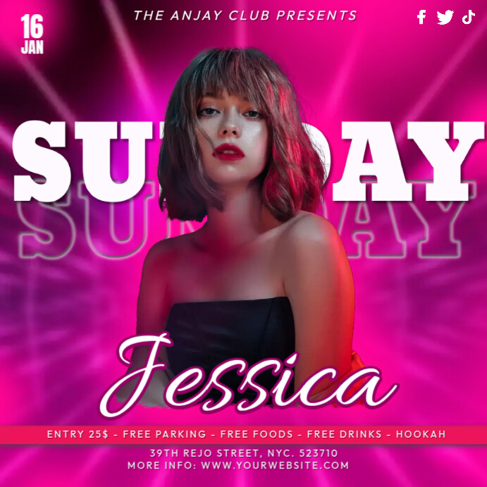 Copy of Neon Party Design | PosterMyWall