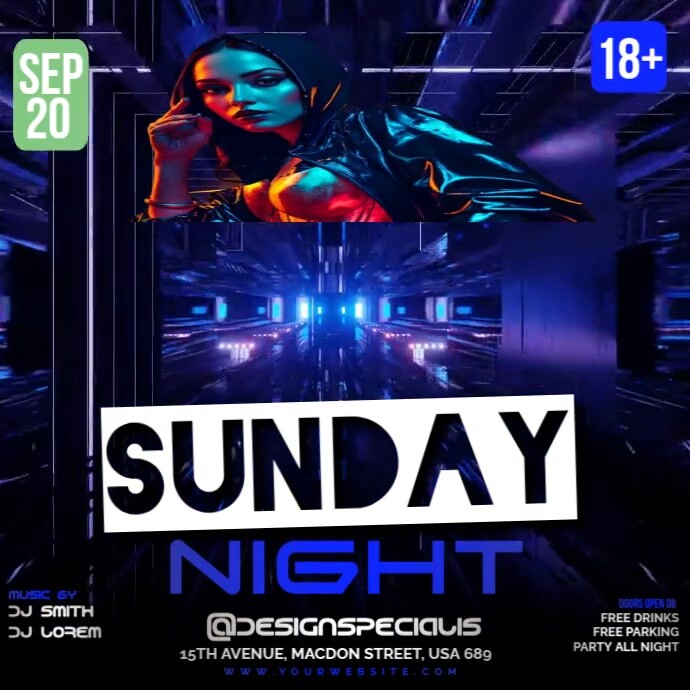 Copy of Neon Party Video Ads | PosterMyWall