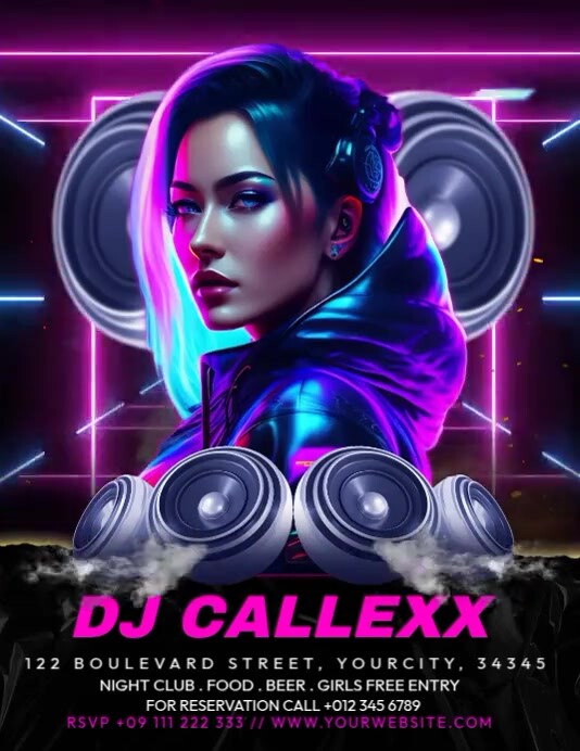 Copy of Neon Party Video Ads | PosterMyWall