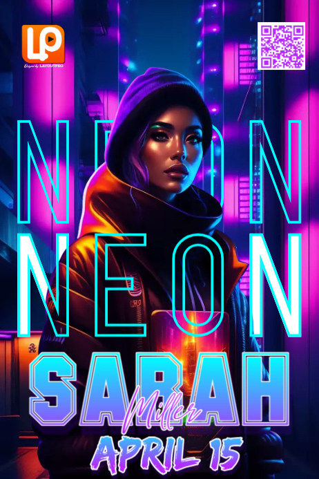 Copy of Neon Poster Ads | PosterMyWall