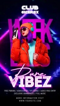 Pure Vibes Neon Template | PosterMyWall