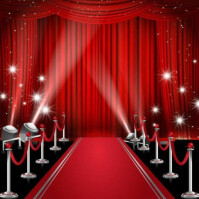 Light Red Carpet Stage Template | PosterMyWall