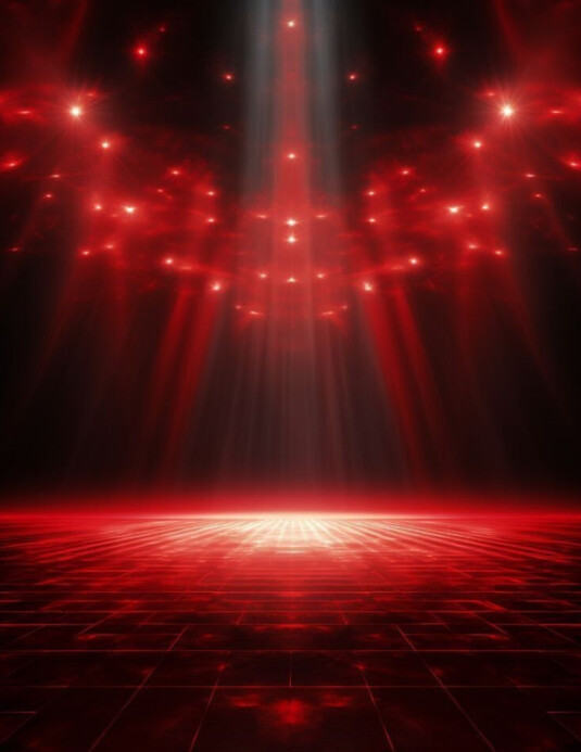 Neon Red Spotlight Stage Glow Flyer (us Letter) Template | PosterMyWall