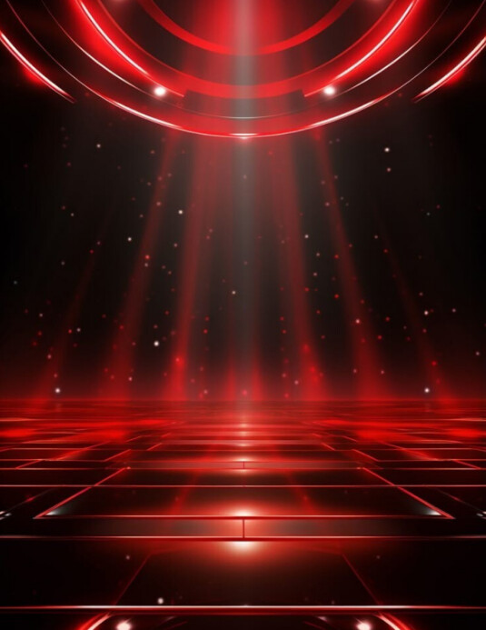 Neon Red Spotlight Stage Glow Flyer (us Letter) Template | PosterMyWall