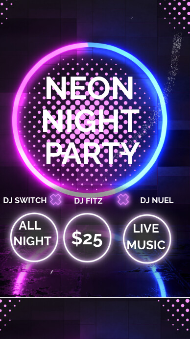 Neon Sign Template | PosterMyWall