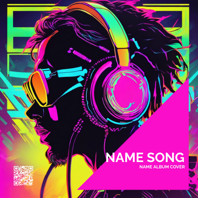 Copy of neon song album cover | PosterMyWall