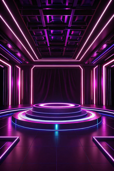 Neon stage Template | PosterMyWall