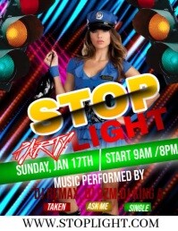 stop light party invitation Template | PosterMyWall