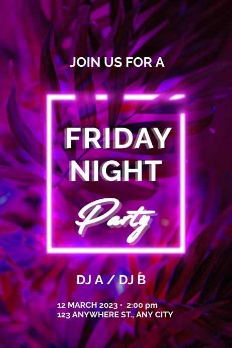 Neon Summer Poster Template | PosterMyWall