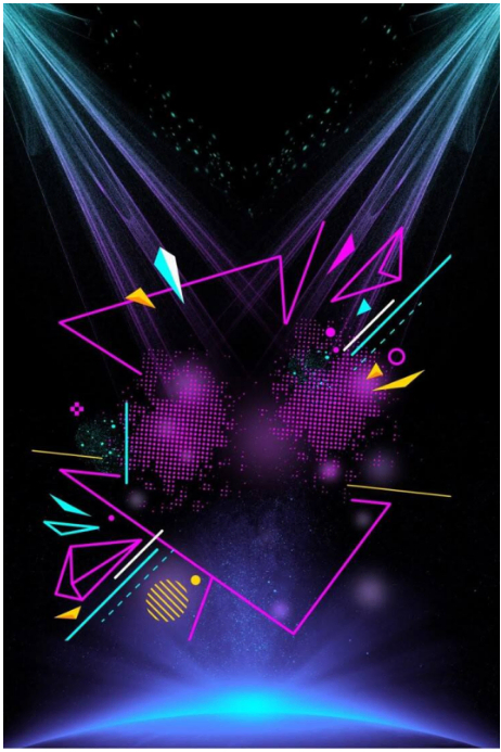 Neon tech word Template | PosterMyWall