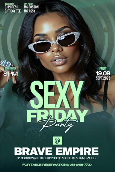 Neon Turn The Heat Up With This Sexy Friday Party Flyer Template ...