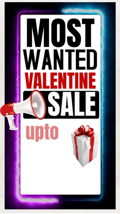 Neon valentine sales Template | PosterMyWall