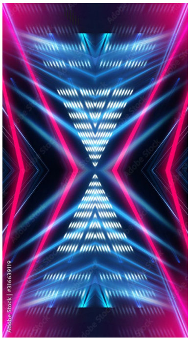Neon vortex X Template | PosterMyWall