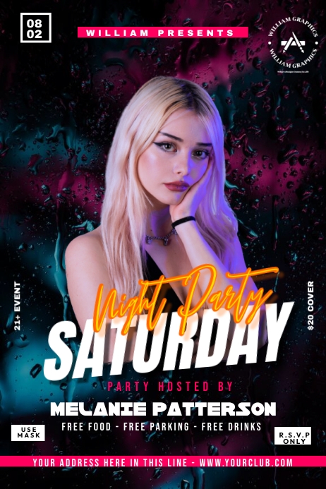 Neon Weekend Party Ads Template | PosterMyWall