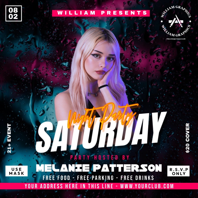 Neon Weekend Party Template | PosterMyWall