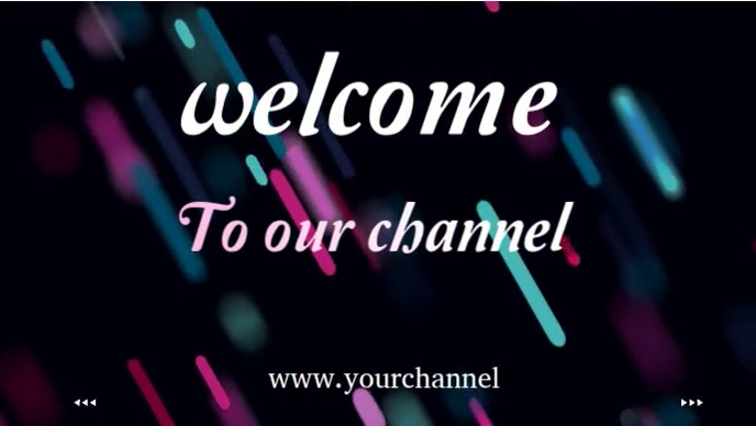 Neon Welcome To Our Channel Youtube Thumbnail Template | PosterMyWall
