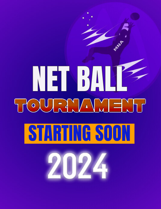 Plantilla de Net ball tournament flyer template | PosterMyWall