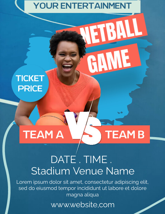 Netball Flyer Template | PosterMyWall