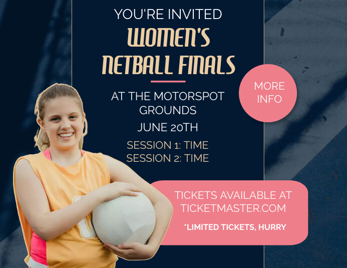 Netball Flyer Templat | PosterMyWall