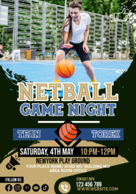 Netball Flyer Template | PosterMyWall