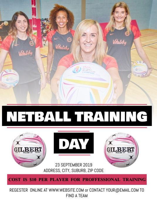 Netball Flyer Template | PosterMyWall