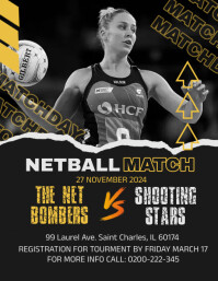 Netball Poster Template | PosterMyWall