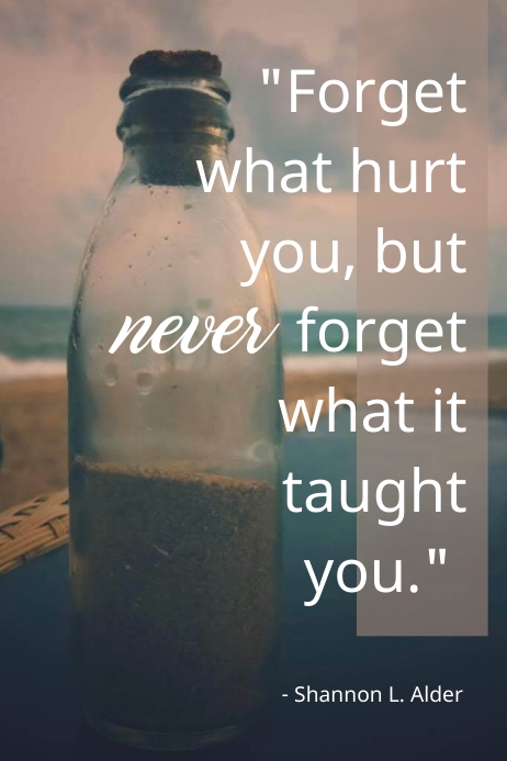 Never Forget Motivational Life Quote Poster Template | PosterMyWall