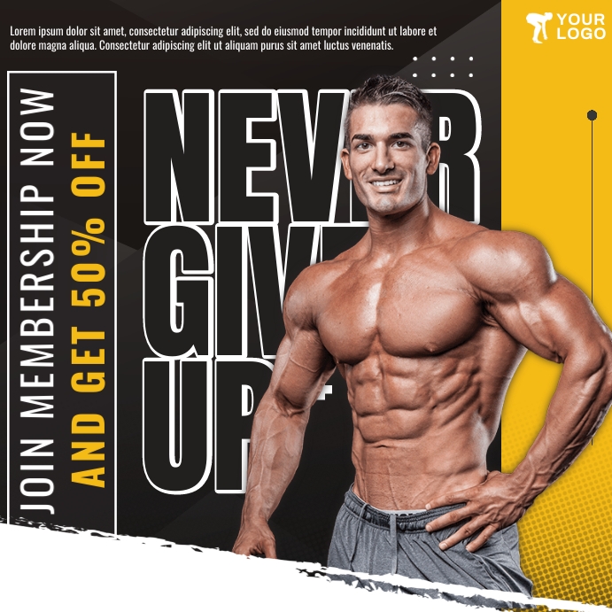 Copy of Never Give Up Ads | PosterMyWall
