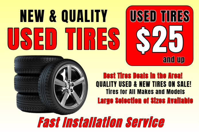 Copy of New & Used Tires Sale Poster | PosterMyWall