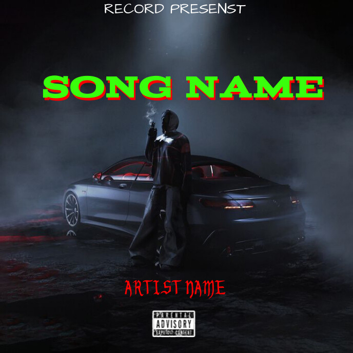 New album cover template | PosterMyWall