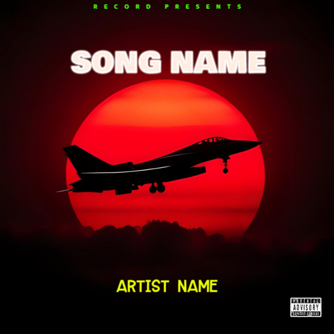 New album cover template | PosterMyWall