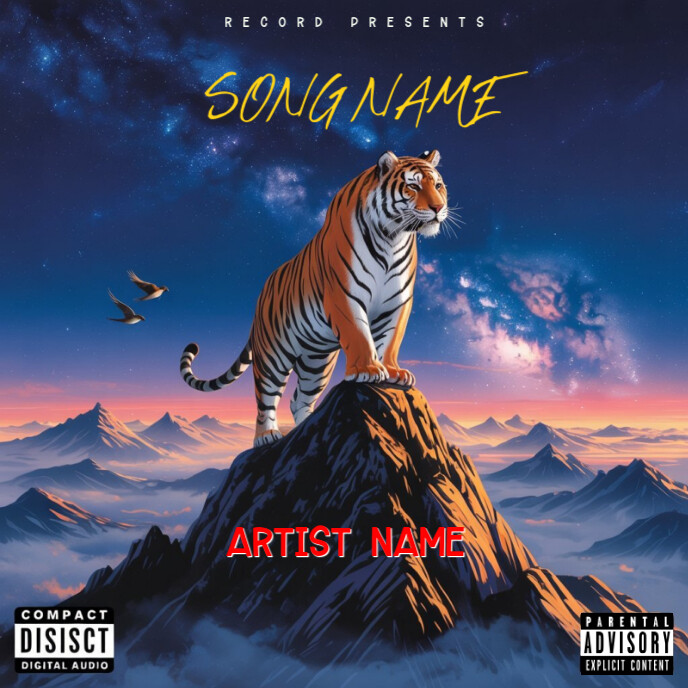 New album cover template | PosterMyWall