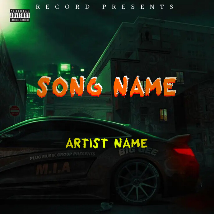 New album cover template | PosterMyWall