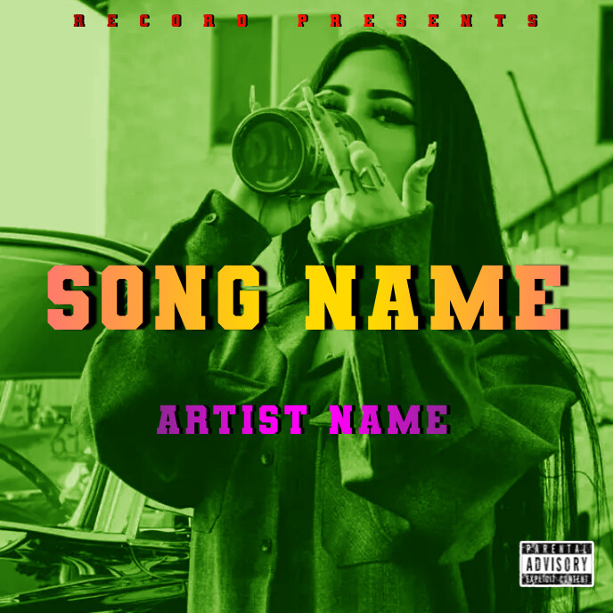 New album cover template | PosterMyWall