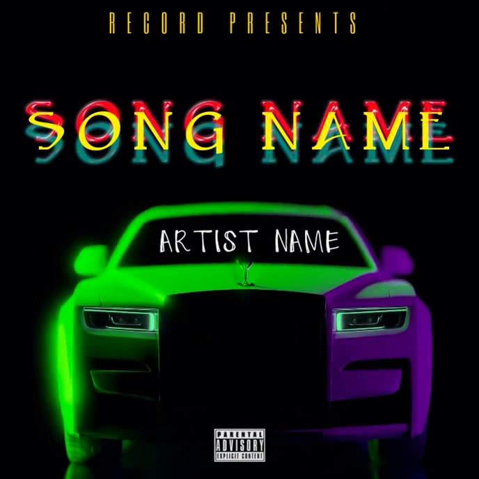 New Album cover video Template | PosterMyWall