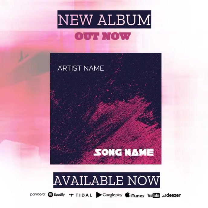 NEW ALBUM NEW SINGLE ALBUM COVER (1) Template | PosterMyWall