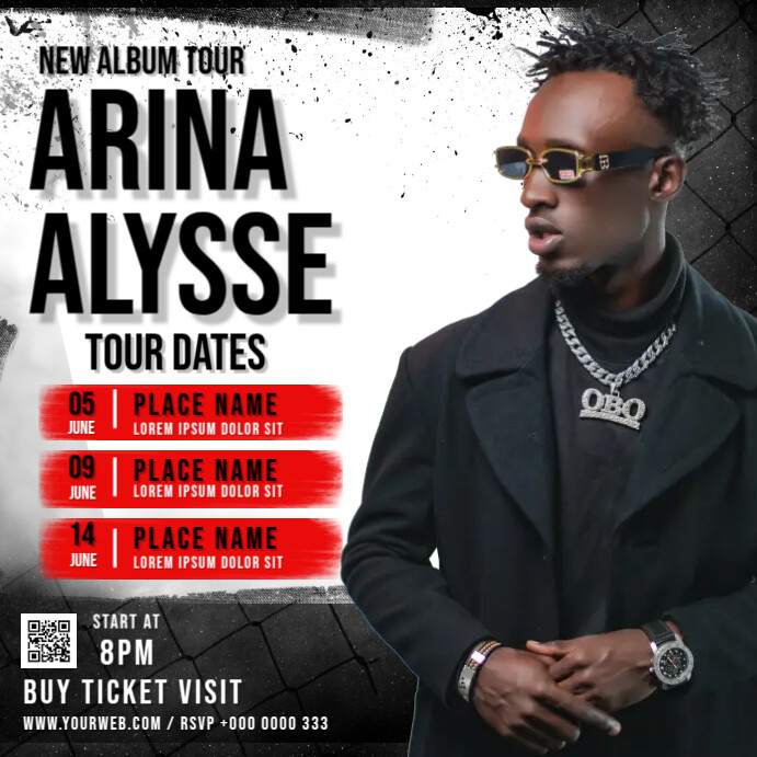 New Album Tour Template | PosterMyWall