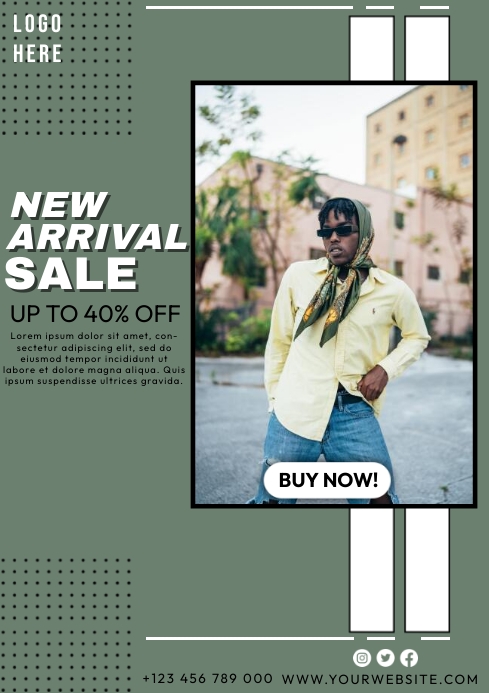 New Arrival Sale Discount Template | PosterMyWall