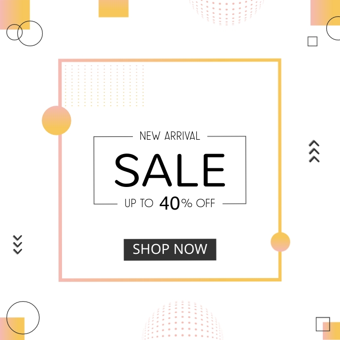 New Arrival Sale up to shop now Template | PosterMyWall