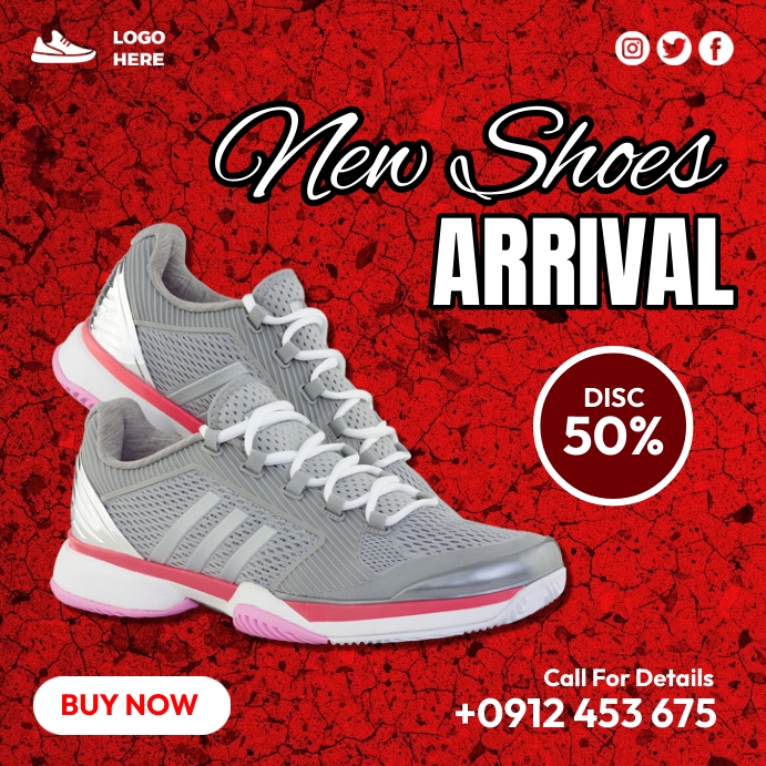 Copy of New Arrival Shoe Ad Template | PosterMyWall