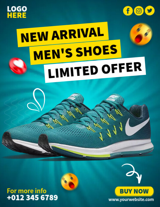 New Arrival Shoes Template | PosterMyWall