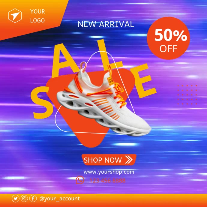 New Arrival Shoes Sale Banner Template | PosterMyWall