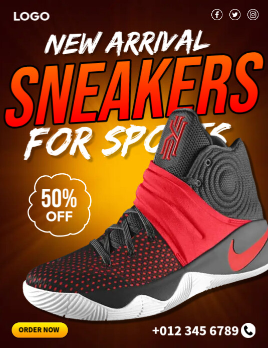 Plantilla de New Arrival Sneaker Ads | PosterMyWall