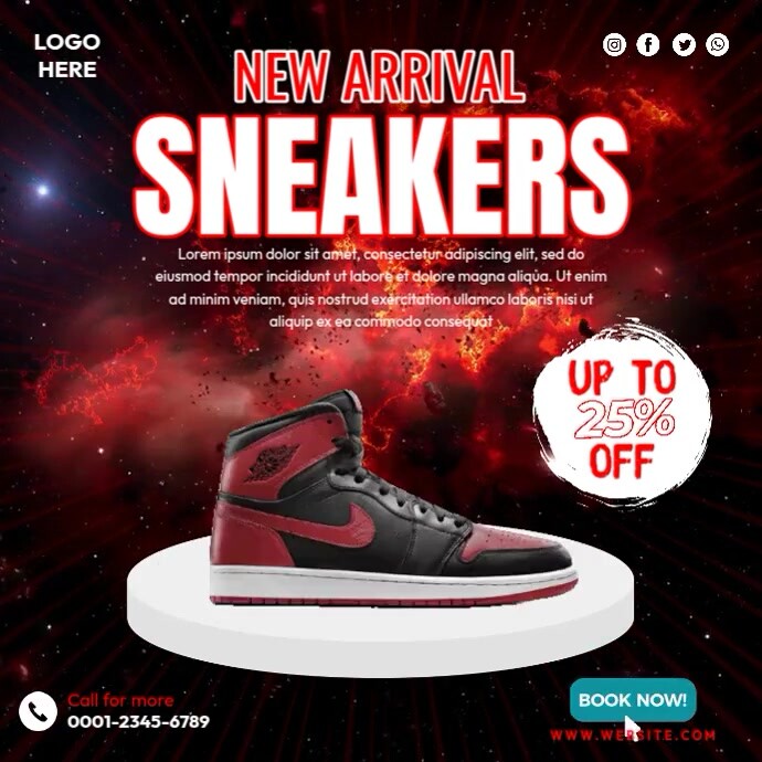 New Arrival Sneaker Video Ads Templat | PosterMyWall