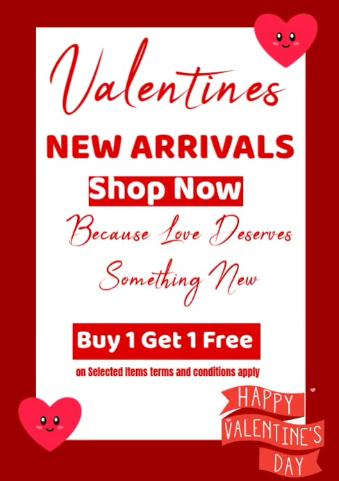 New Arrival Valentine’s Poster (Perfect for Instagram, print, or ...