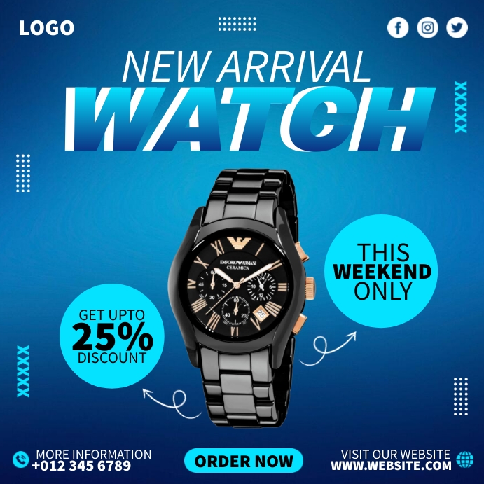 Copy of New Arrival Watch | PosterMyWall