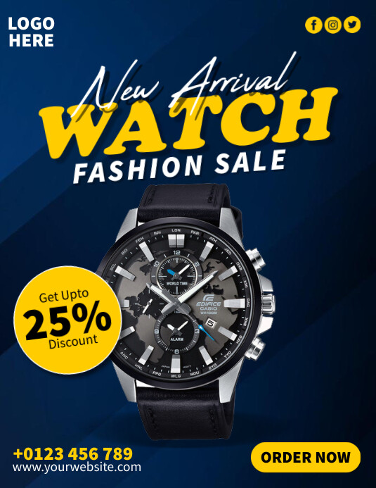 New Arrival Watch Template | PosterMyWall