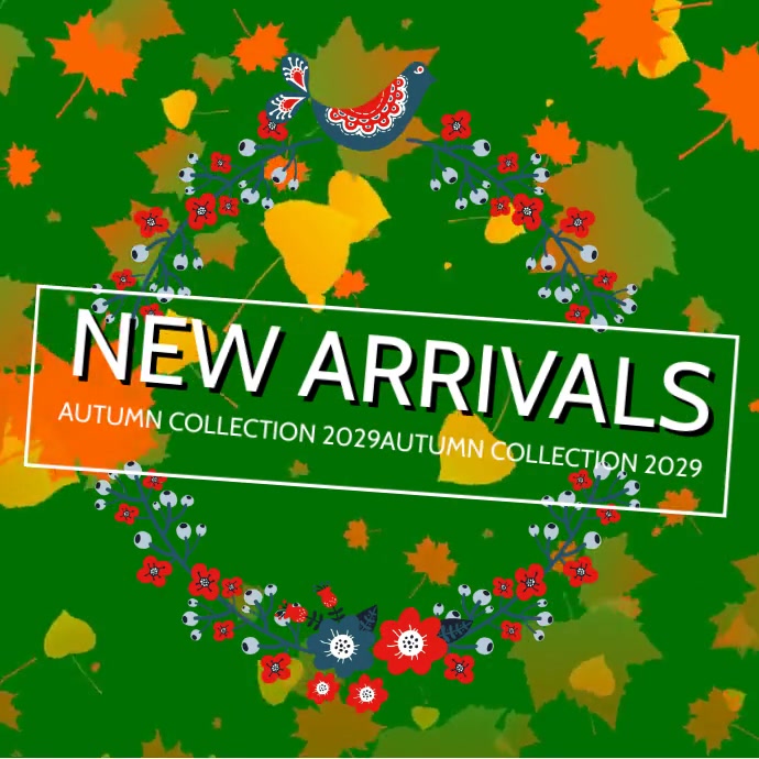 New Arrivals Autumn fashion display Template | PosterMyWall